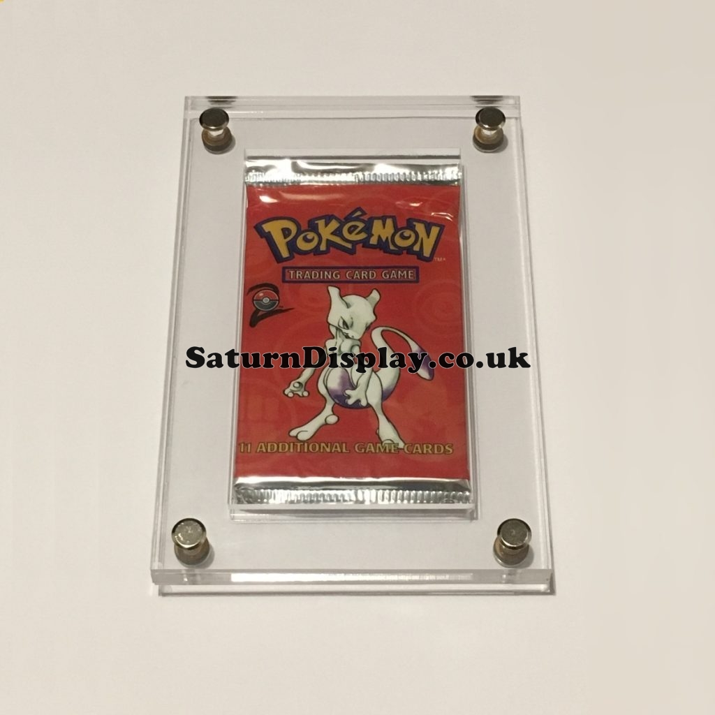 Pokemon Quadruple Booster Pack Frame – Saturn Display